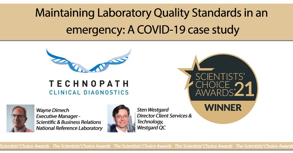 Technopath win the Select Science Choice Award 2021